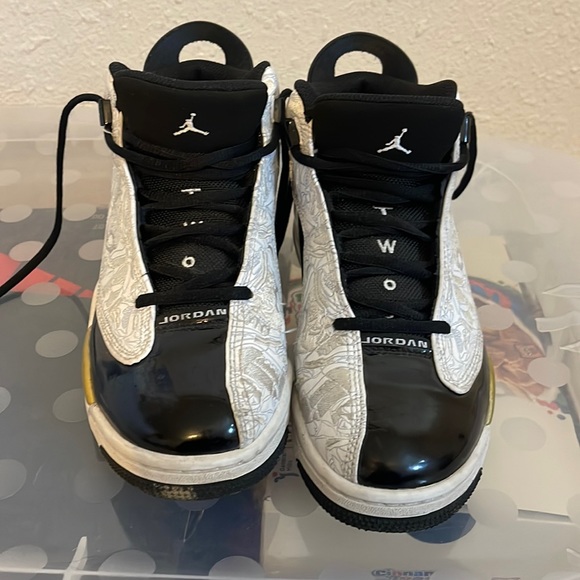 Jordan | Shoes | Nike Air Jordan Dub Zero Whiteblackmetallic Gold Kids ...